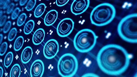 Premium Photo Pattern Of Small Blue Spinning Circles And Pixels