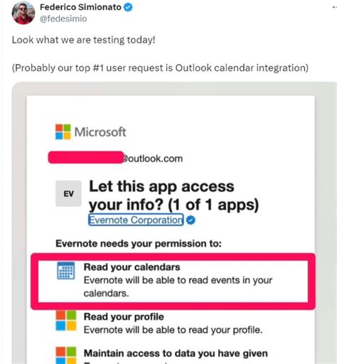 Evernote Features Under Development Outlook Calendar Integration Revernotepositive
