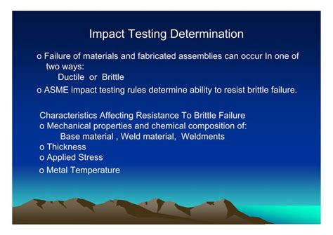 Asme Impact Testing Requirements Pdf
