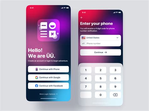 Sign Up Ui Ios App Design By Nitish Khagwal On Dribbble