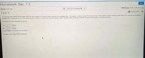 Solved I Will Rate Well Find The Standarized Test Statistic