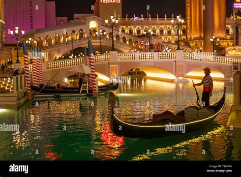 Gondola Ride At The Venetian Las Vegas Nevada United States Of