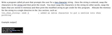 Solved Write A Program Called P4asm That Prompts The User