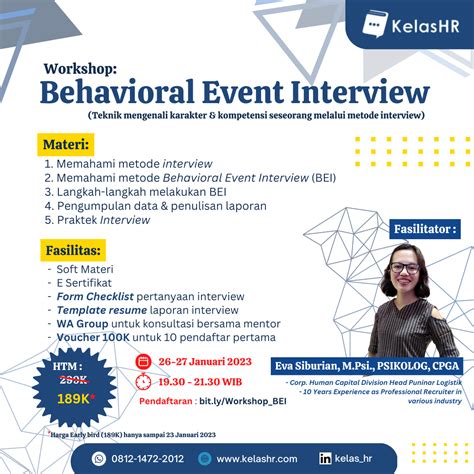 Behavioral Event Interview Bei Kelas Hr