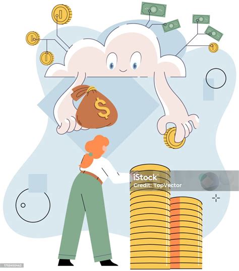 성공적인 자금 투자를 계획하고 있는 여성 기업 예산 계산 재무 데이터 분석 가방에 대한 스톡 벡터 아트 및 기타 이미지 가방