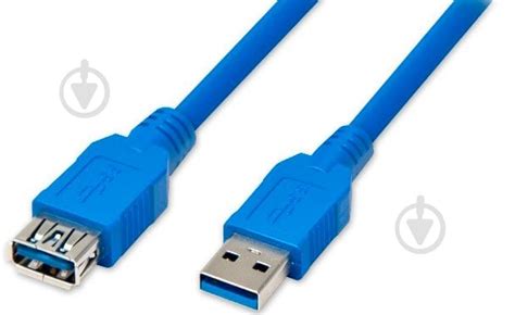 ᐉ Дата кабель Atcom Usb 3 0 Am Af 1 8 м блакитний 6148 • Краща ціна в Києві Україні