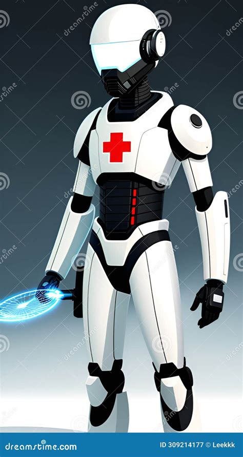 Future Medical Robot Design Of Epidemic Prevention And Anti Epidemic Isolation Suit Illustration