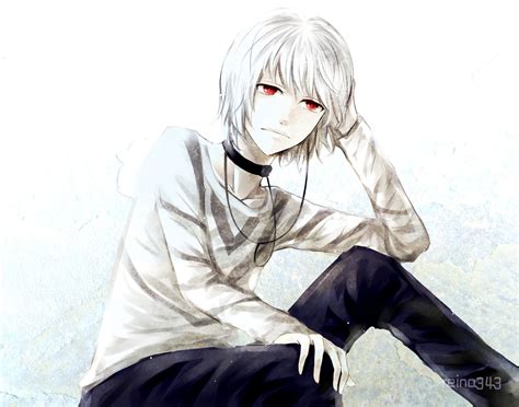 Аниме парень с красно белыми волосами фото и картинки Abrakadabra Fun