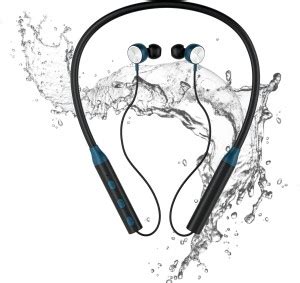 NOYMI Waterproof Bluetooth Wireless Neckband Earphones With High Bass Bluetooth Price In India