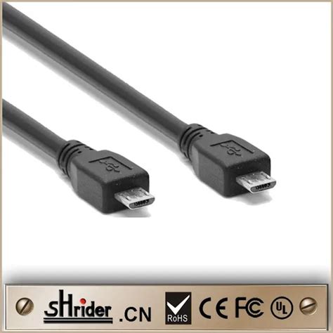 Two Sided Usb Micro Cable Both Ends Micro Usb Otg Cable For Mobile