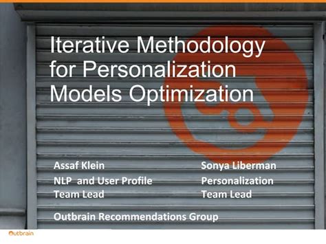 Iterative Methodology For Personalization Models Optimization Pdf
