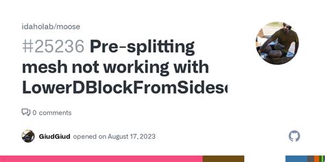 Pre Splitting Mesh Not Working With LowerDBlockFromSidesetGenerator