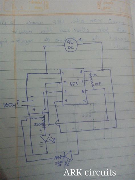 simple alternate led flashing using 555 timer 3 steps instructables