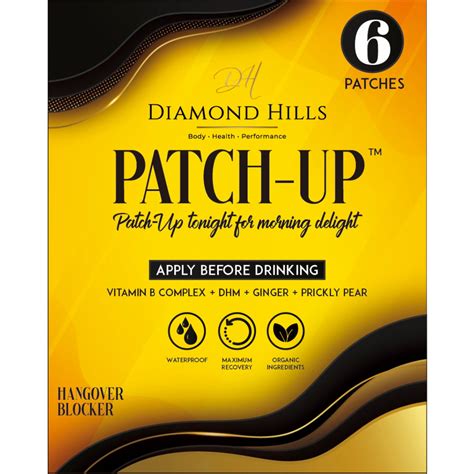 Patch Up™ 6ct Hangover Blocker Patches Diamond Hills