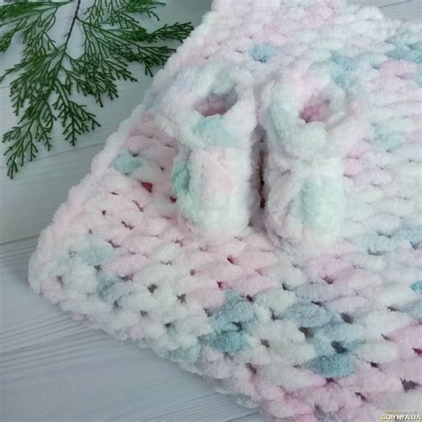 Купити Вязаний плюшевий плед для малюків і піне Skrynya Ua