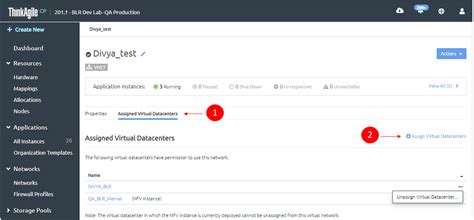 View Assigned Virtual Datacenters ThinkAgile CP Lenovo Docs