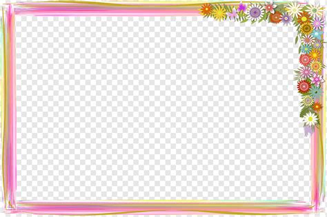 가장자리 프레임 목록 테두리 프레임 워크 일러스트 레이 션 꽃 색상 메리 Png Pngwing