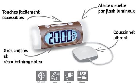 Digital Alarm Clock With Vibrator AIC International