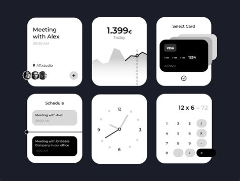 Apple Watch Ui Kit Wireframe Uikit Applewatch Apple Watch Ui Apple Watch Design Widget Design