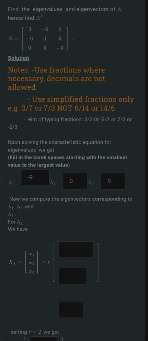 Find The Eigenvalues And Eigenvectors Of A Hence Chegg