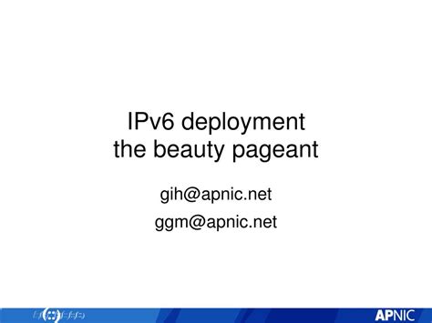 PPT IPv Deployment PowerPoint Presentation Free Download ID