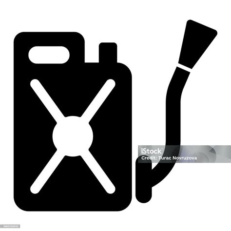 호스 단단한 아이콘 해충 방제 개념 흰색 배경에 깔때기 연료 기호 글리프 스타일의 모바일 개념 웹 디자인의 휘발유 아이콘의 금속 용기가 있는 용기 벡터 그래픽 0명에 대한