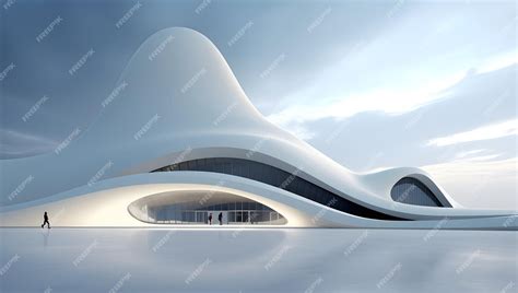 Premium Photo Architectural Design Rendering Abstract Building Interior Architecture Design 3d