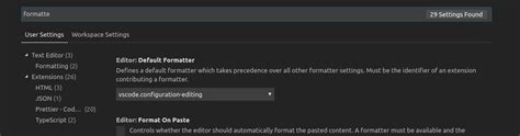 Formatter Settings Ui Shows Strange Default · Issue 71987 · Microsoftvscode · Github
