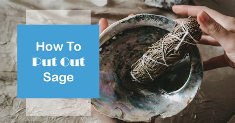 How To Put Out Sage After Smudging