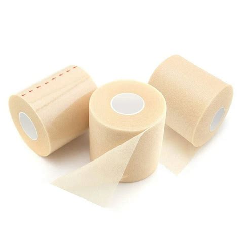 언더 랩 Pu 폼 테이프 통기성 스폰지 스킨 필름 7cm X 27m 면화 붕대 발목 보호 운동 스포츠 테이프 2 롤