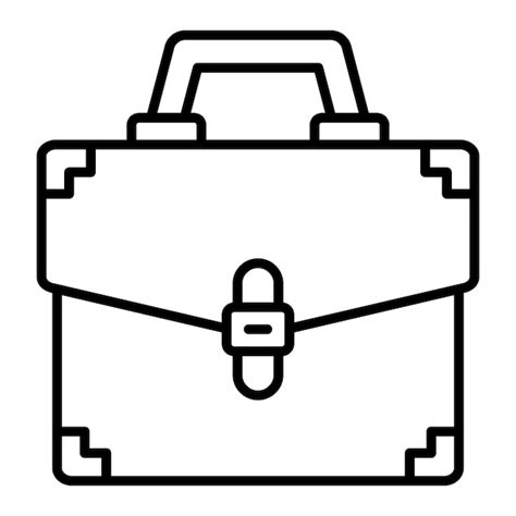서류 가방 아이콘 프리미엄 벡터