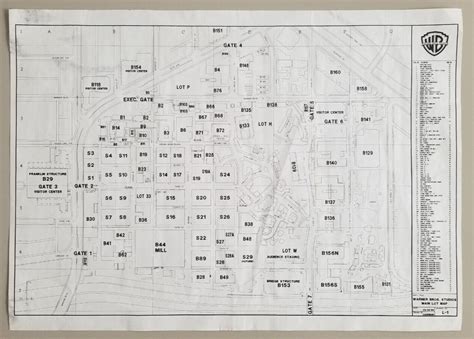 Warner Brothers Studio Backlot Map 4664859319