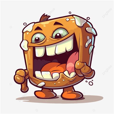 Chew Clipart Cartoon Cartoon Character With Tooth With Teeth For Bakery