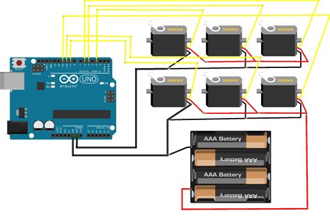 Arduino Servo Multiplebb Microcontroller Tutorials