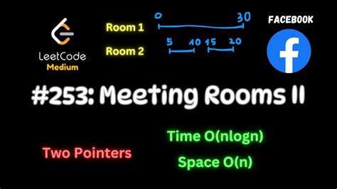 meeting rooms ii two pointers facebook interview question python