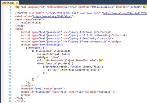 Aspnet Ajax File Upload Using Jquery File Upload Plugin