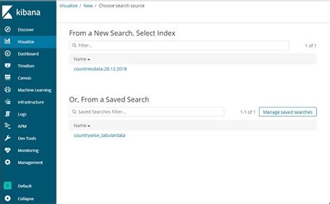 Kibana Create Visualization