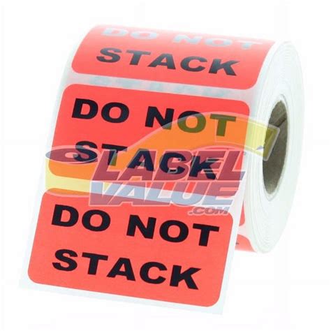 Do Not Stack Label 2 X 1