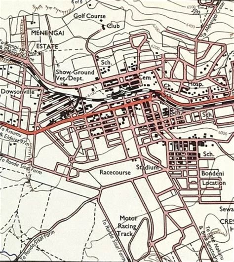 Map Of Nakuru Town Kenya