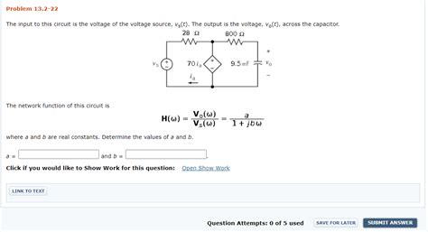 Solved Problem The Input To This Circuit Is The Chegg