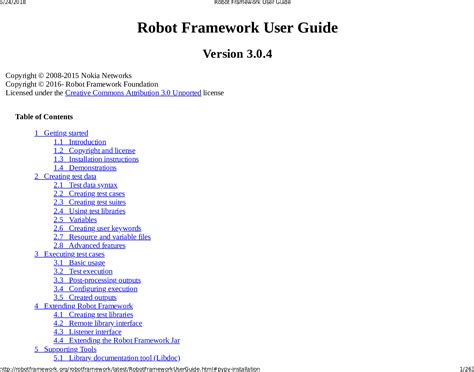 Robot Framework User Guide