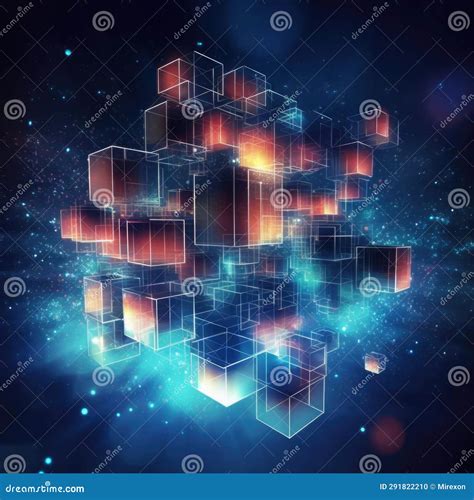 Big Data Center Concept Cloud Database Server Power Plant Future Data Transmission Technology