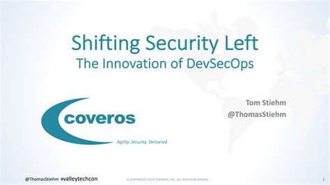 Shifting Security Left The Innovation Of Devsecops Valleytechcon Pdf