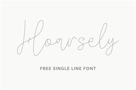 Hoarsely Single Line Windows Font Free For Personal