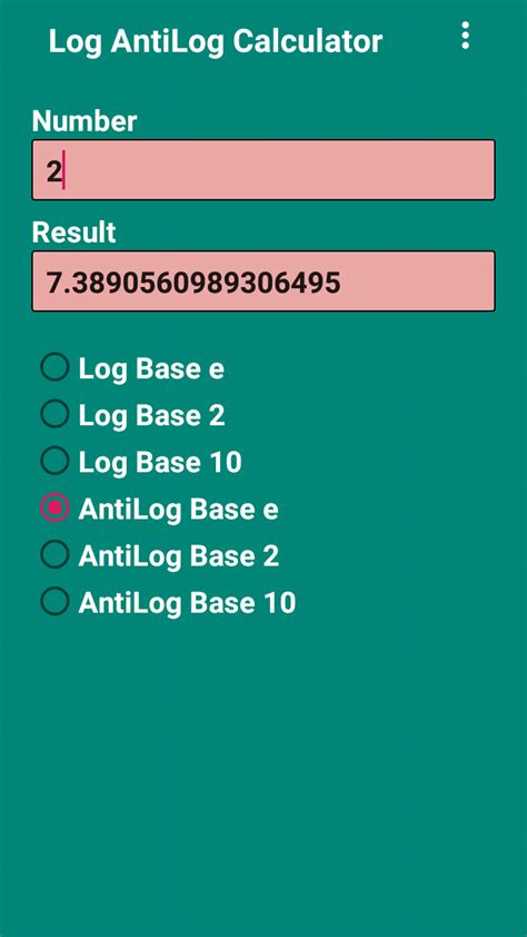 Log Antilog Calculator App On Amazon Appstore