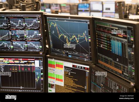 Arrangement Of Computer Monitor Stock Photo Alamy