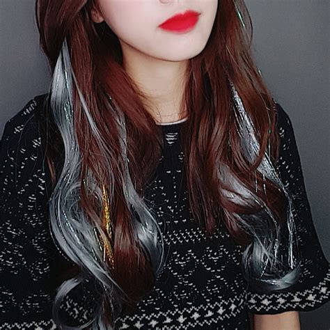 선미사이렌머리 핑크에이지 반짝이붙임머리 글리터 헤어피스 존예 인싸템 각 네이버 블로그