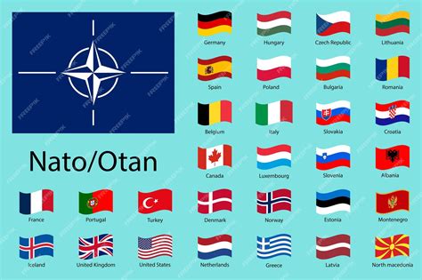 Nato Member Countries Member Countries Flags Drawing By 54 Off
