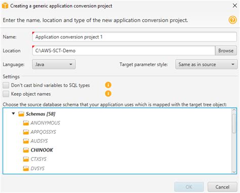 Aws Sctを使用したアプリケーション内の Sql コードの変換は、次の方法で行います。 Aws Schema Conversion Tool