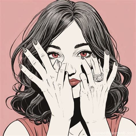 2D Animation Female Hand Stable Diffusion Online